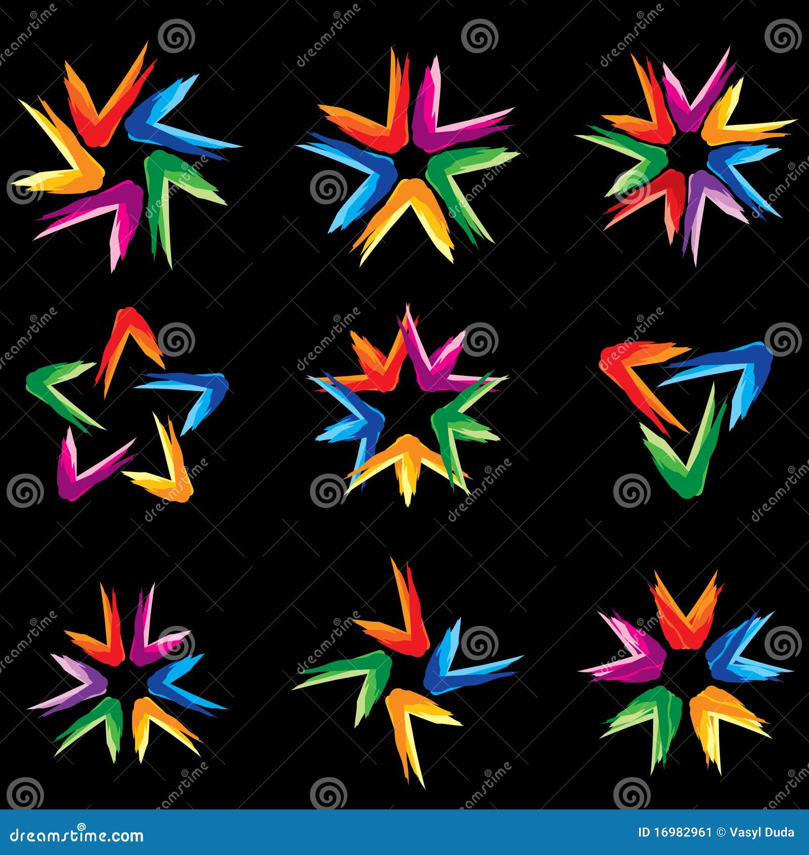 Set of Different Stars Icons #5 Stock Vector - Illustration of clean ...