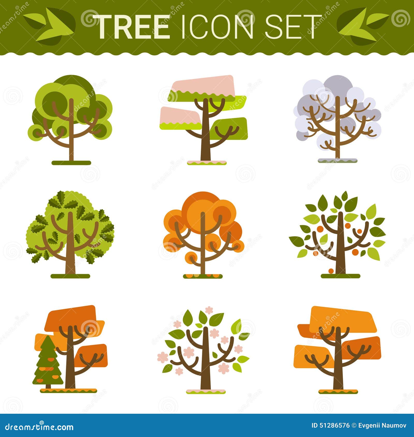Set of Different Trees, Rocks, Grass. Sprites for Stock Vector ...