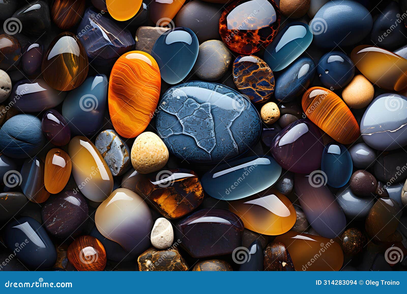 Set of Different Types of Colored Gemstones. Geology and Minerals Stock ...