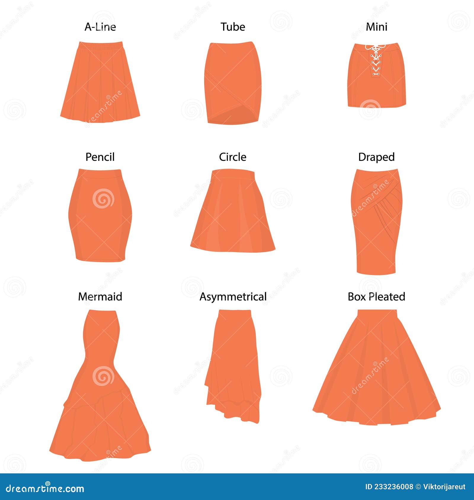 Set With Different Skirts A Set Of Different Models Skirts Royalty