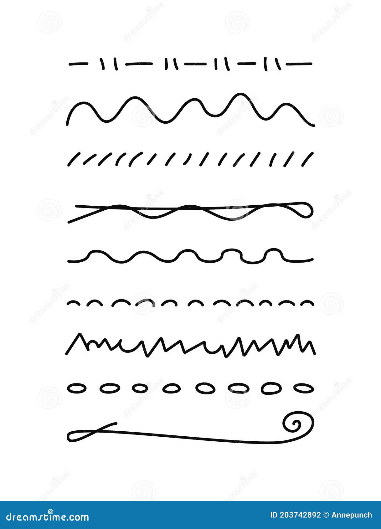 Underlines Collection Stock Illustrations – 395 Underlines Collection ...