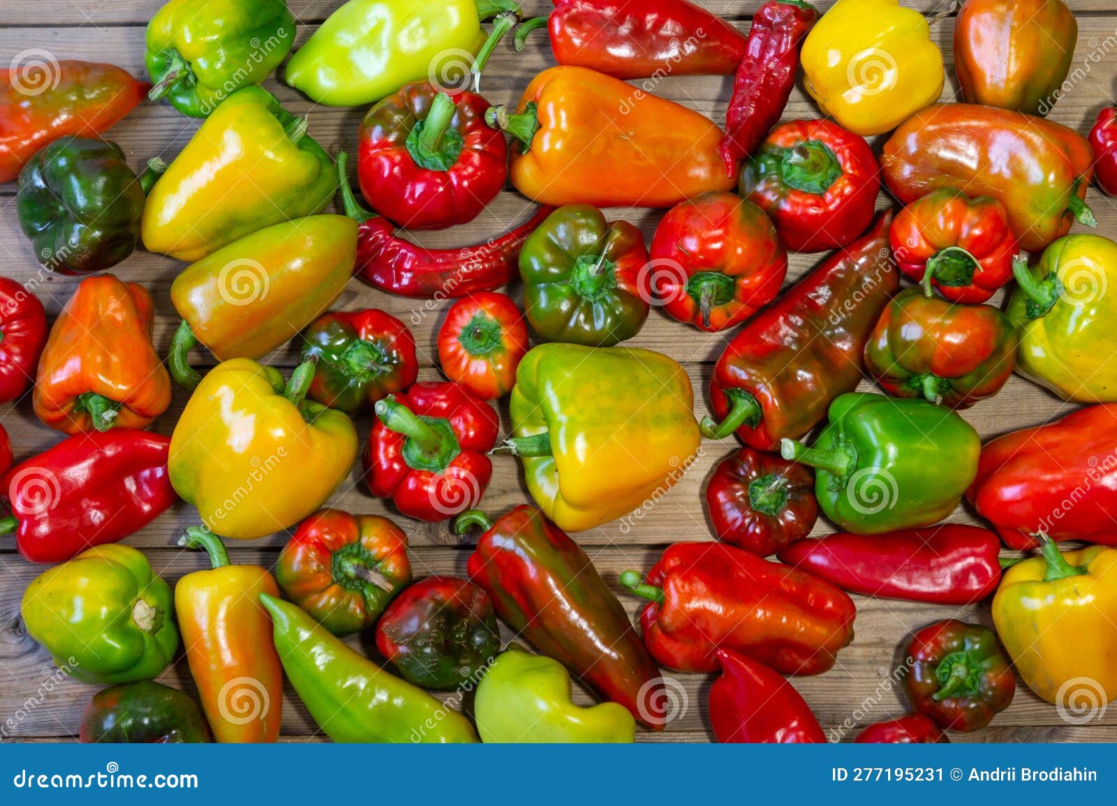 A Set of Different Varieties of Sweet Peppers Stock Image - Image of ...