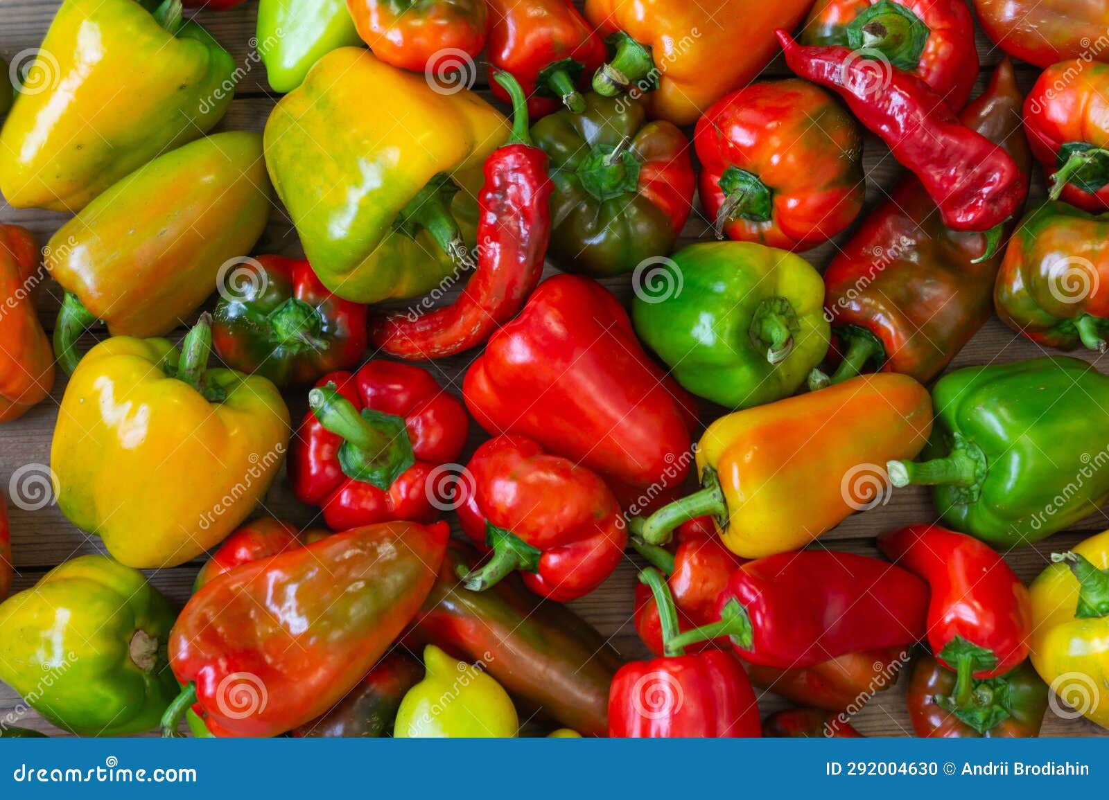 A Set of Different Varieties of Sweet Peppers Stock Photo - Image of ...
