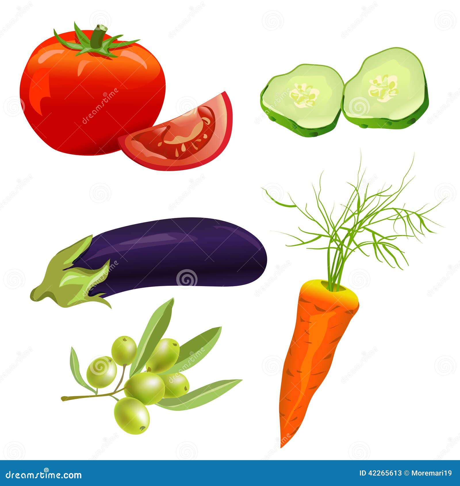 Set Of Different Vegetables Plant Showing Root Structure Below Ground ...