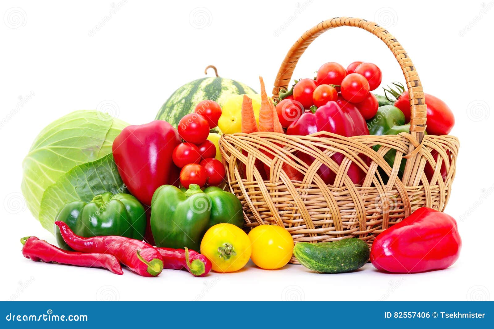 Set of Different Vegetables. Stock Photo - Image of agriculture, food ...