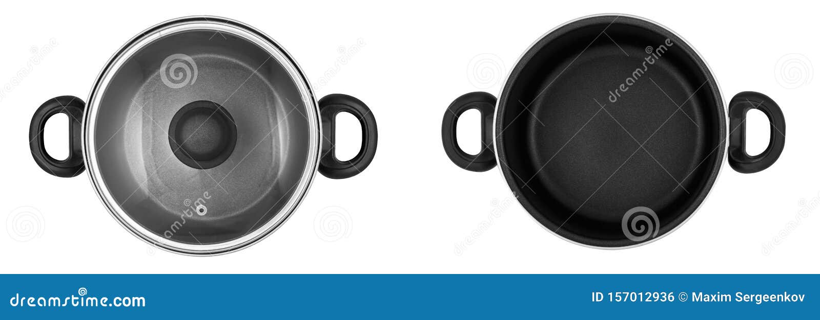 Set of Different View of Pan Isolated Stock Photo - Image of object ...