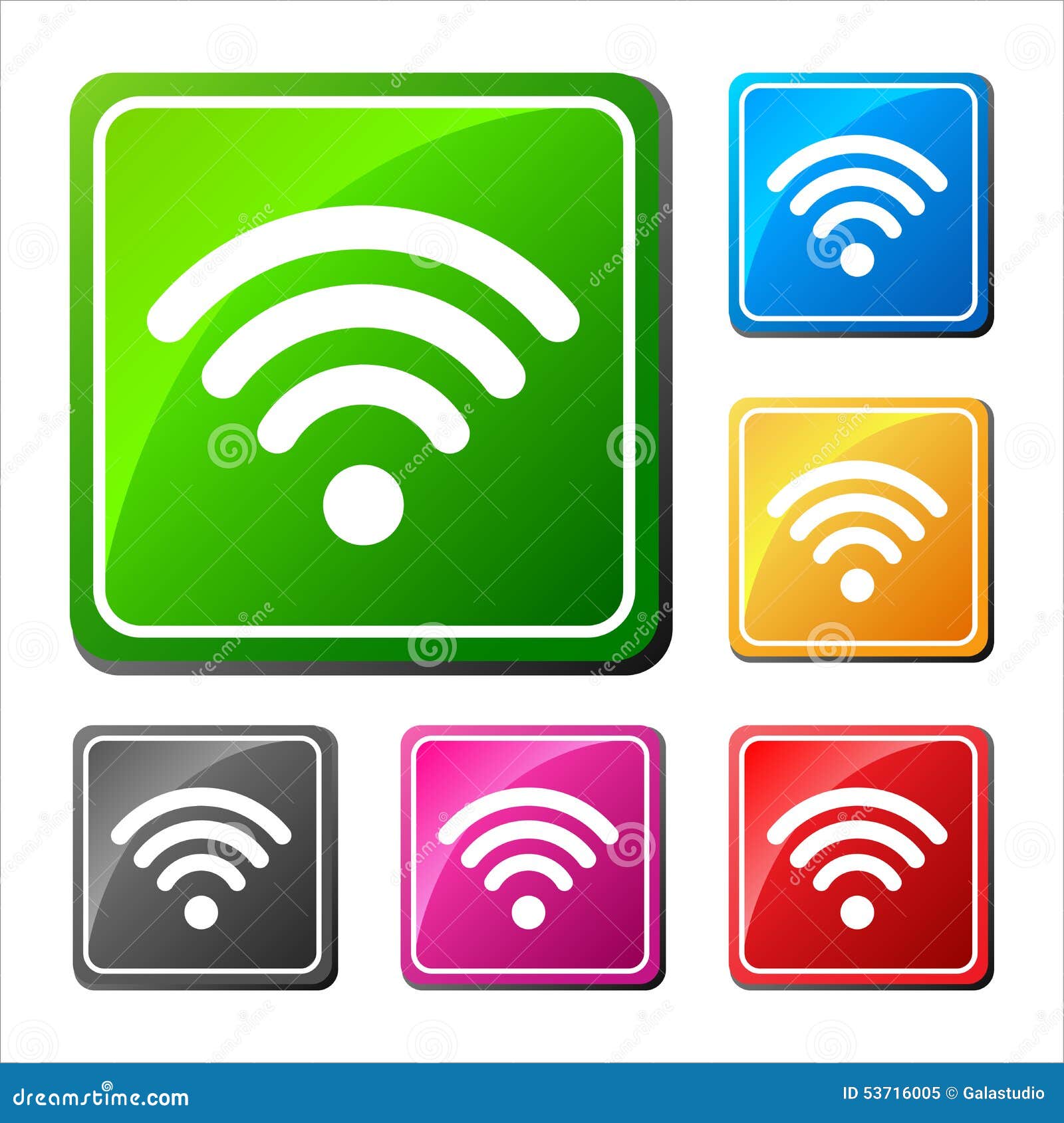 Different Wifi Routers With Different Symbols. Network Wi-Fi Router ...