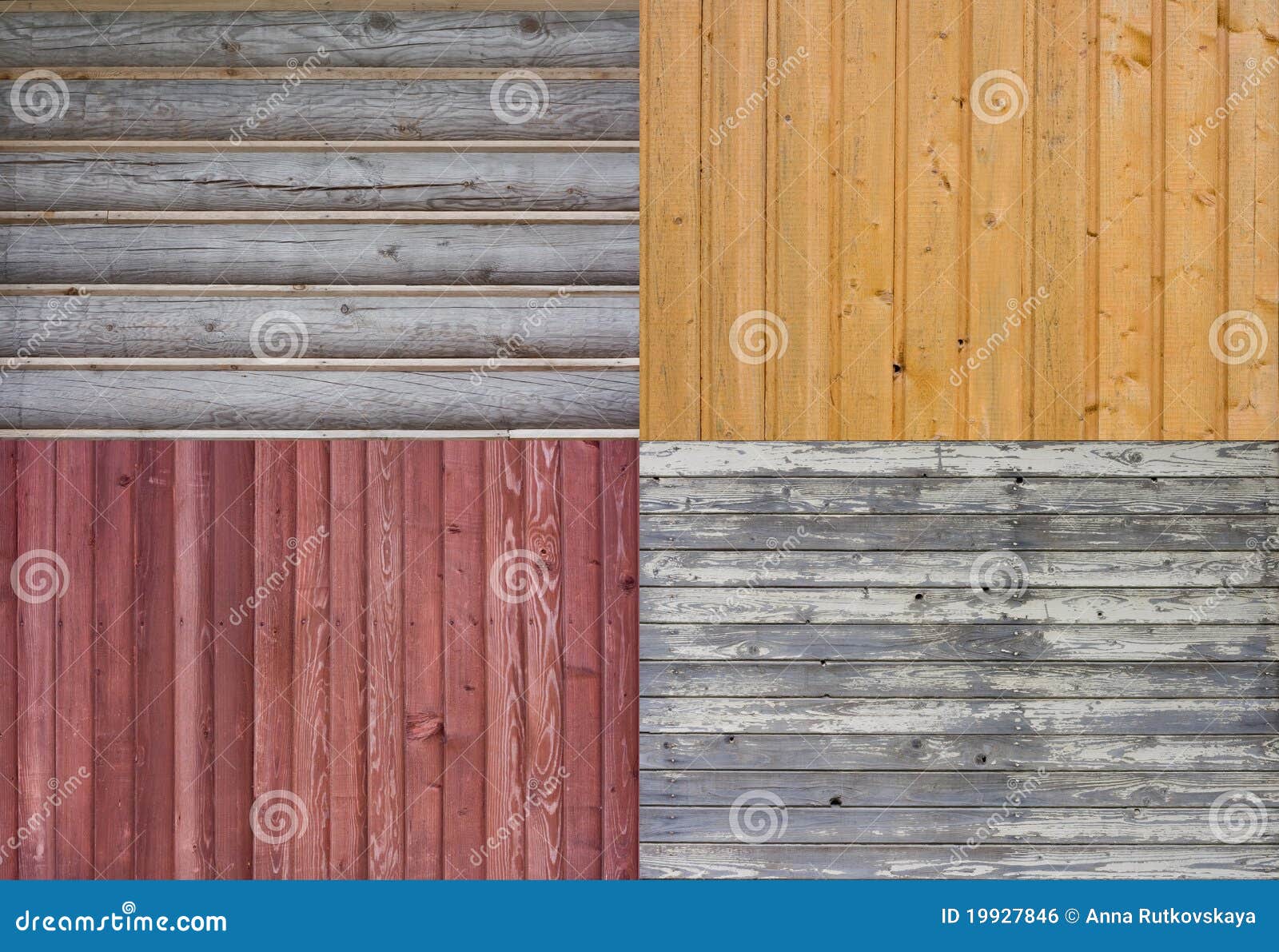 Set Of Different Wooden Textures Picture. Image: 19927846