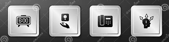 Set Digital Alarm Clock, Light Bulb, Telephone 24 Hours Support and ...