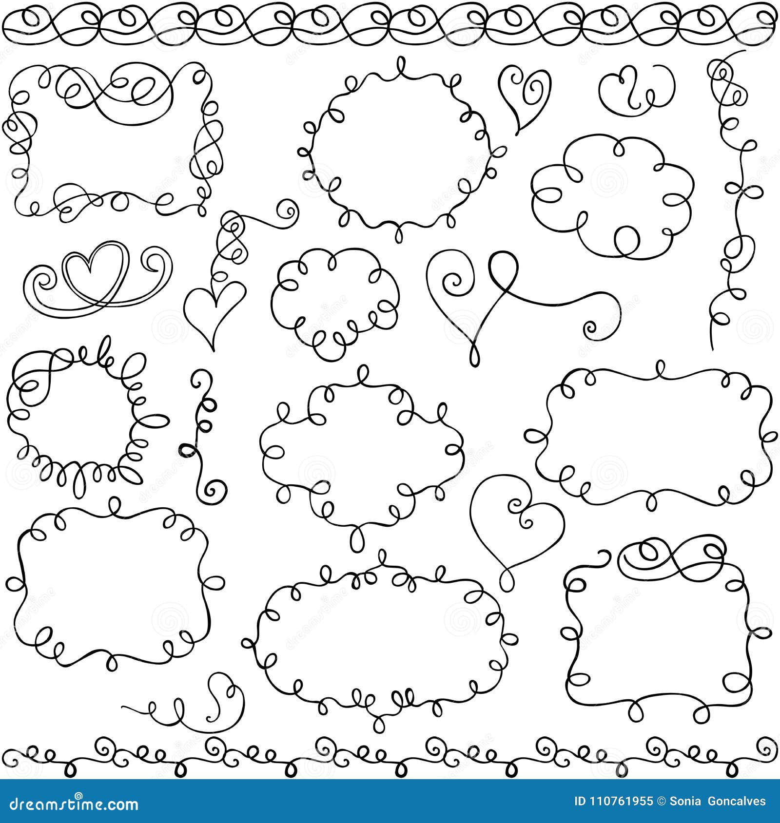 Set digital elements stock vector. Illustration of scrapbook - 110761955