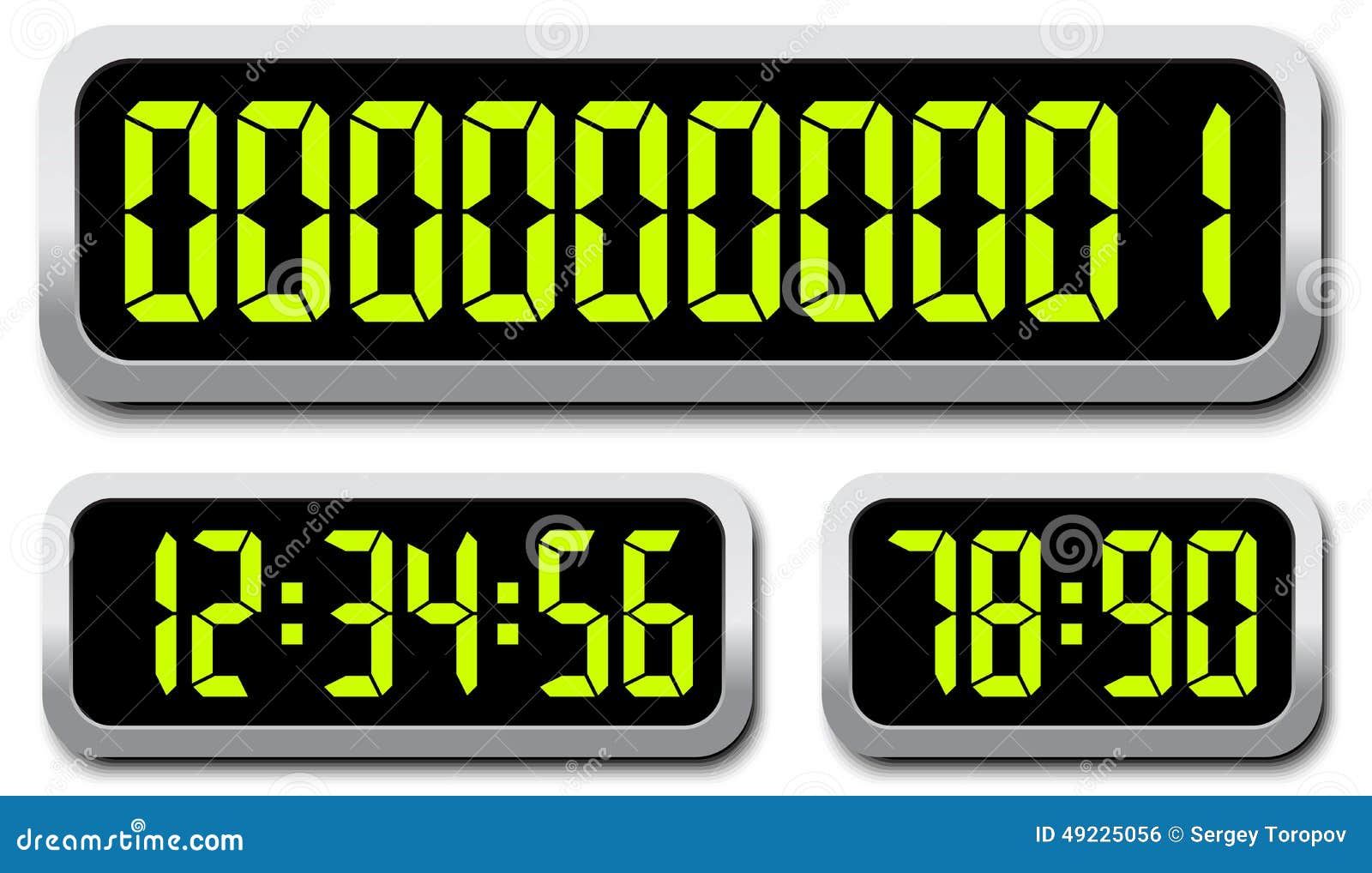 Set of Digital Numbers. Countdown Timer Stock Vector - Illustration of ... Set of Digital Numbers. Countdown Timer Stock Vector - Illustration of ...