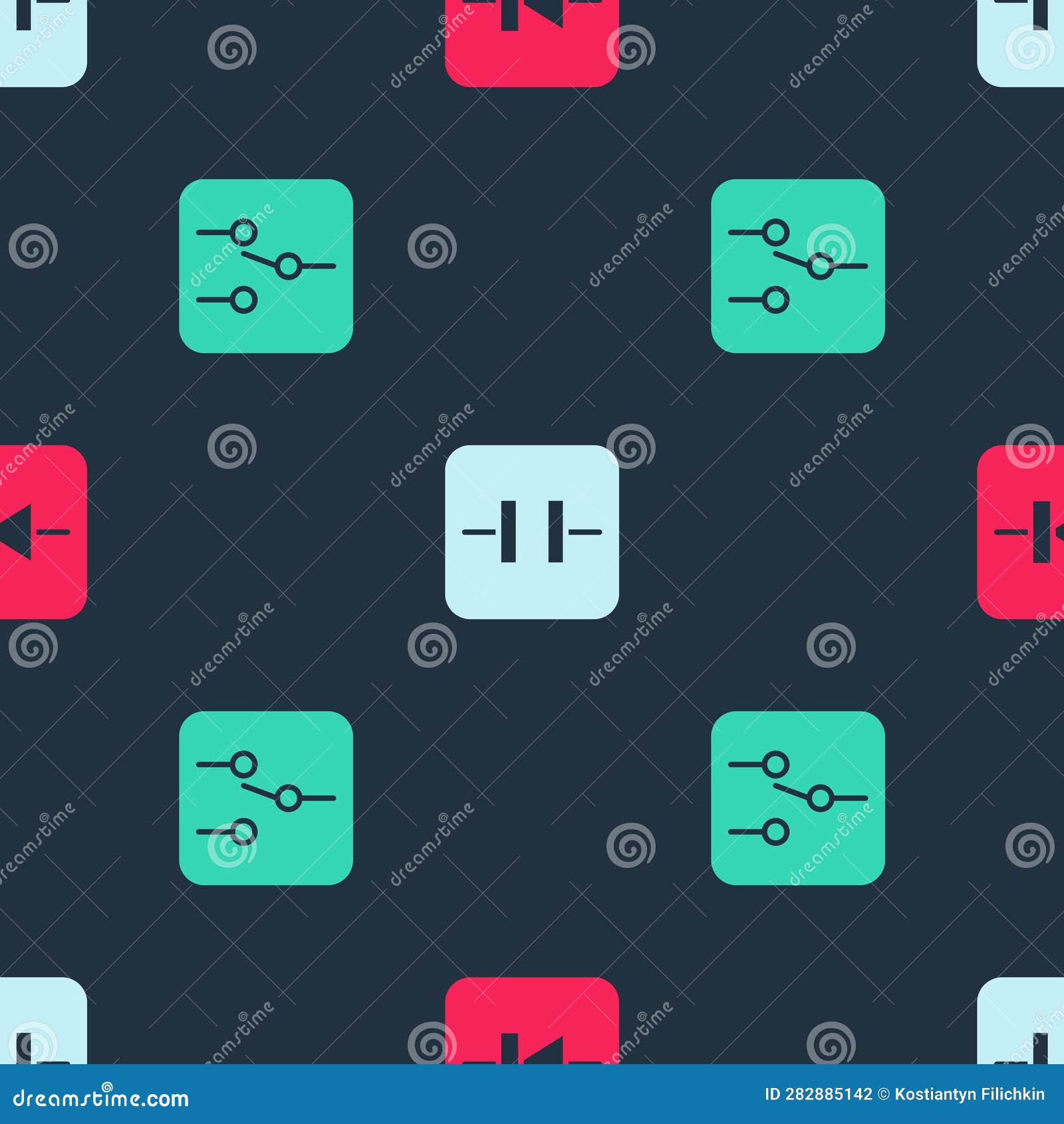 Set Diode in Electronic Circuit, Electrolytic Capacitor and Switch on ...