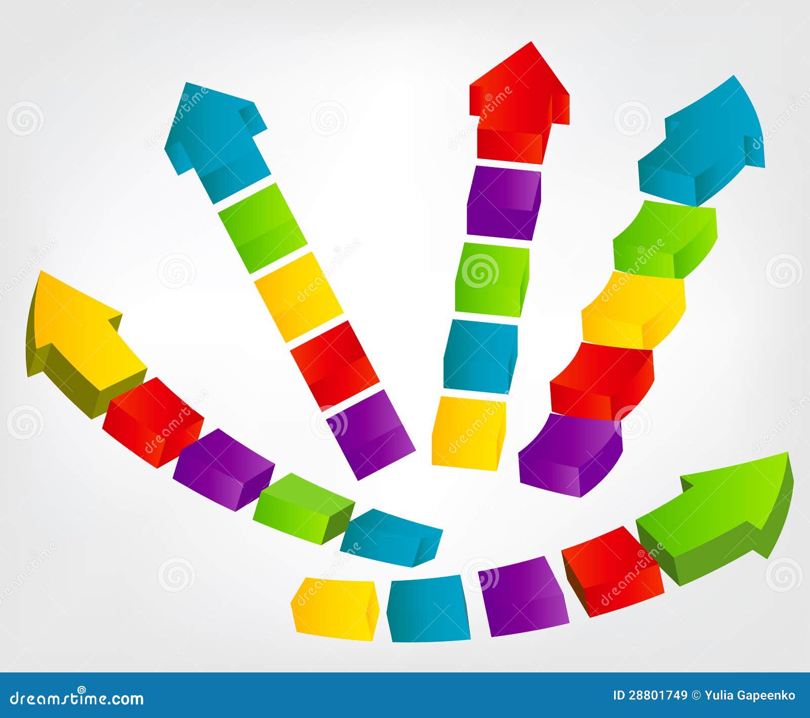 Set of Directional Arrow Icons. Vector Stock Vector - Illustration of ...