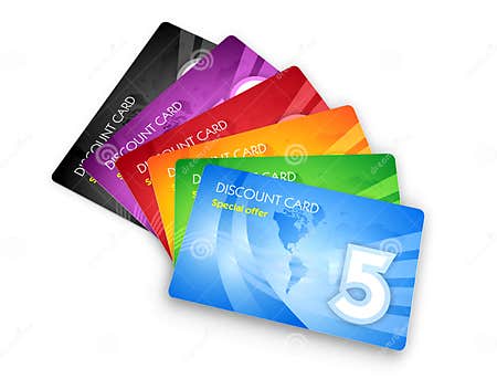 Set of discount cards stock illustration. Illustration of merchandise ...