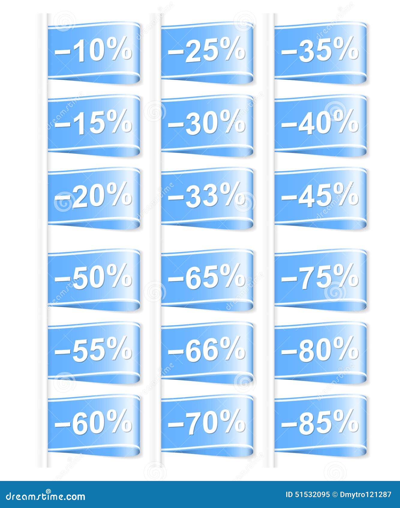 Set of discount labels stock vector. Illustration of internet - 51532095
