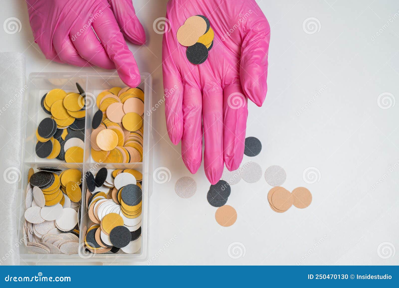 Set of Disposable Discs for Foot Peeling. Stock Photo - Image of ...