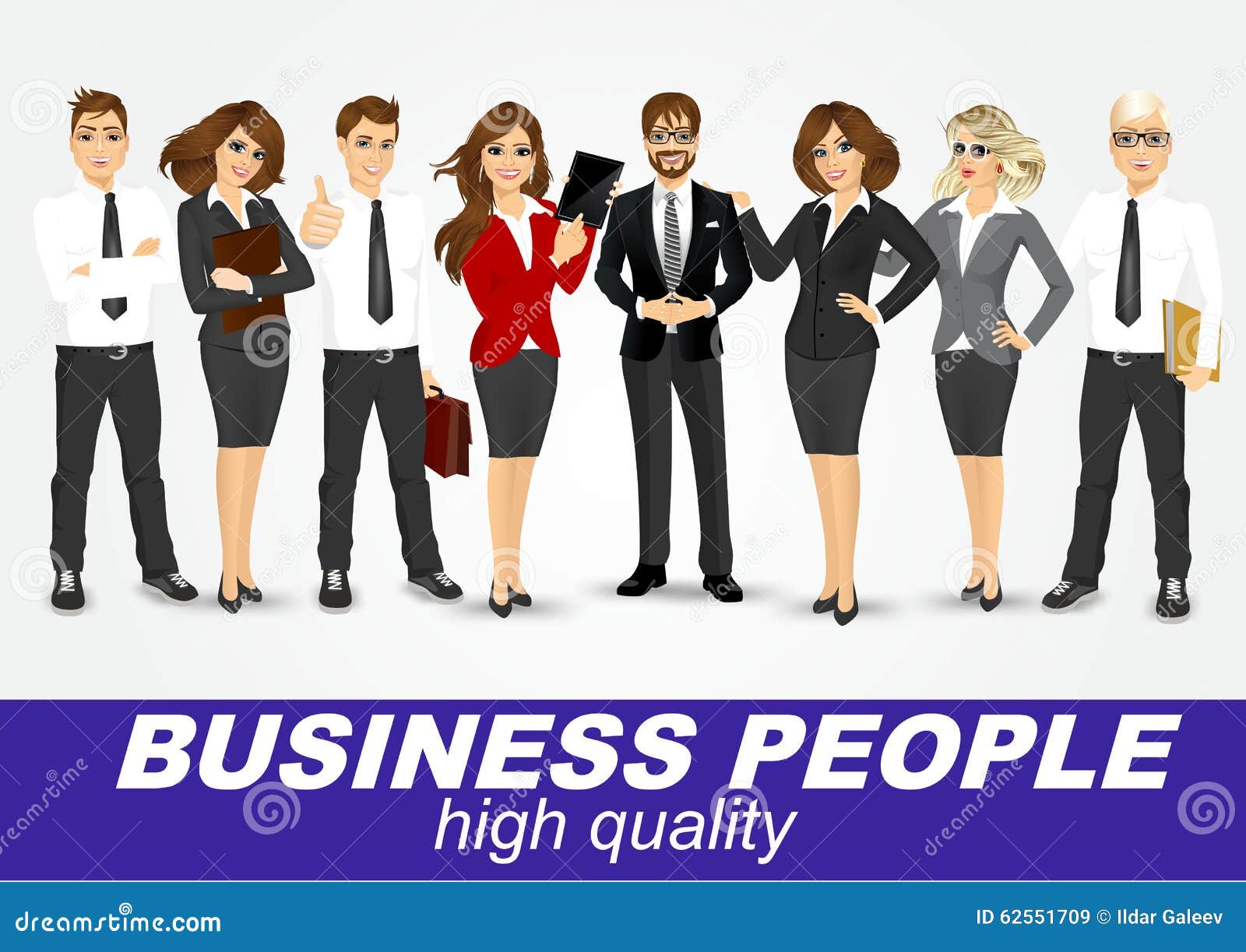 Diverse Business People. Multicultural Team Characters, Group Of Happy ...