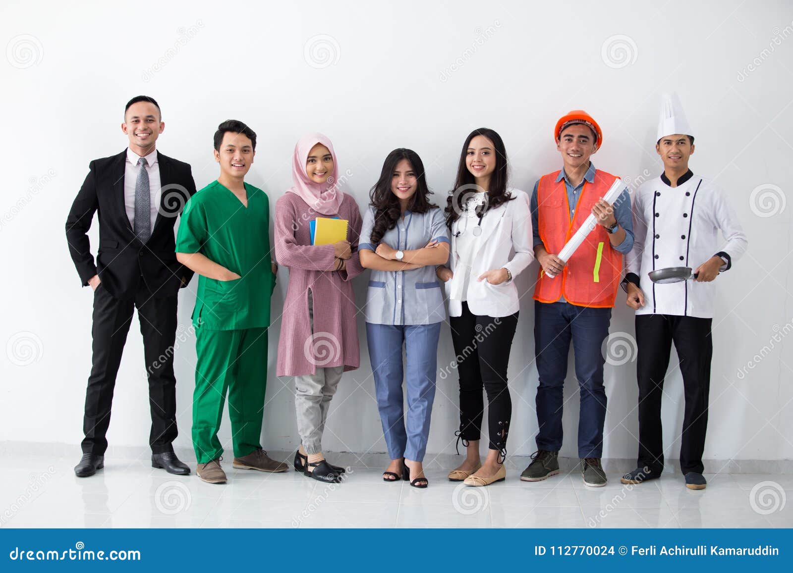 Portrait of Various Professions Stock Photo - Image of business ...