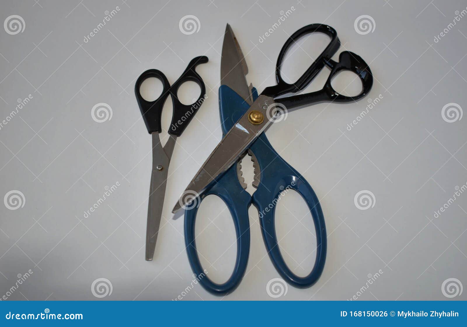 A set of diverse scissors stock photo. Image of embroidery - 168150026