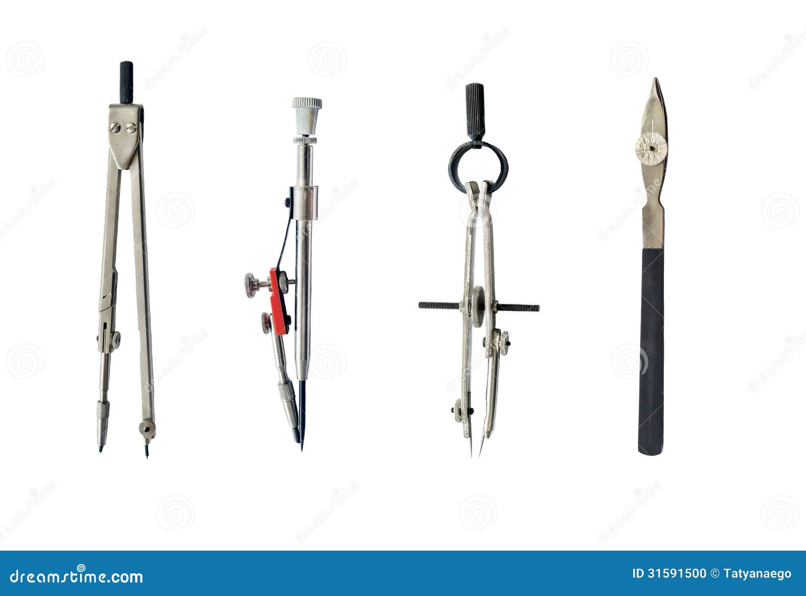 Set of dividers stock photo. Image of geometry, drafting - 31591500