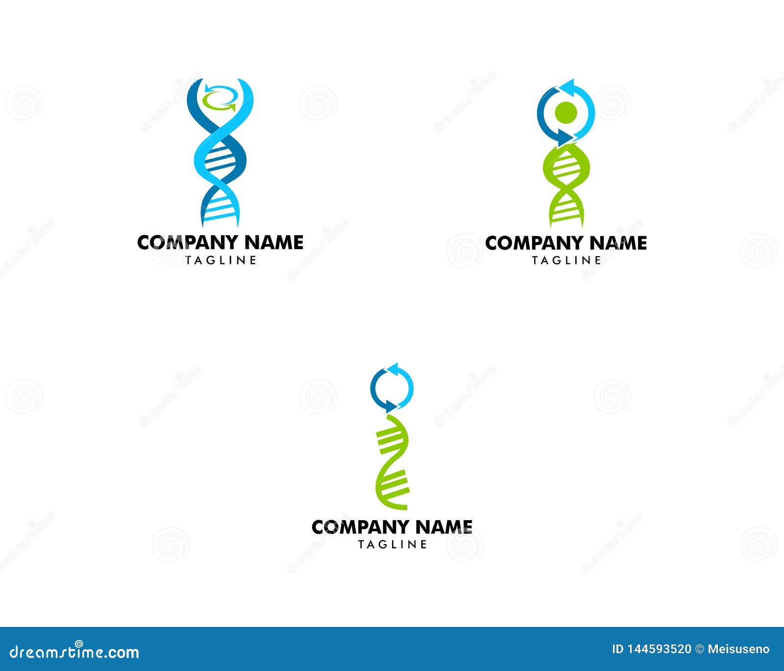 Set of DNA Logo Vector Icon Template Stock Vector - Illustration of ...