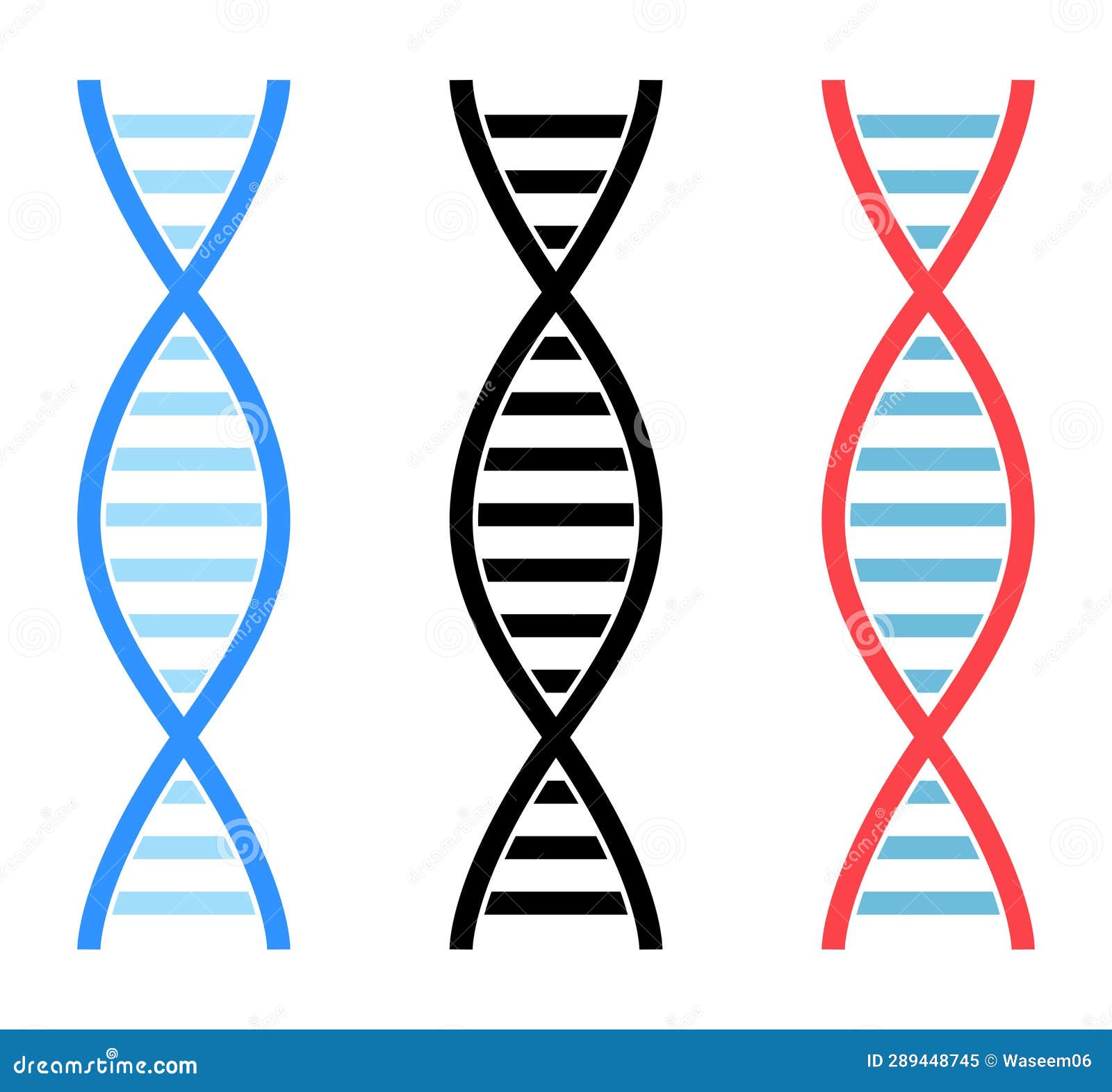 Set of DNA Symbol Vector Illustration Stock Vector - Illustration of ...