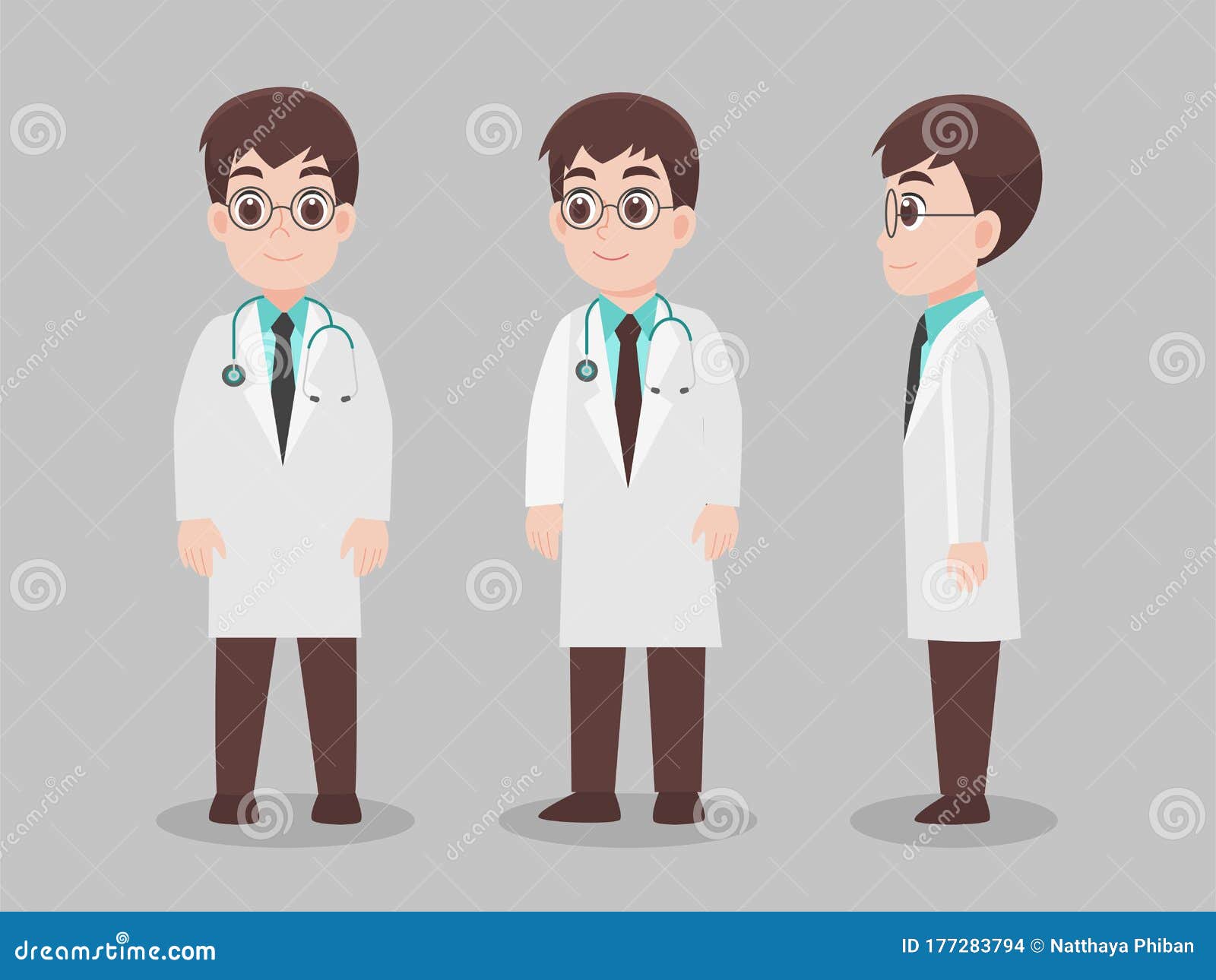 Set of Doctors Character Health Care Concept. Stock Vector ...