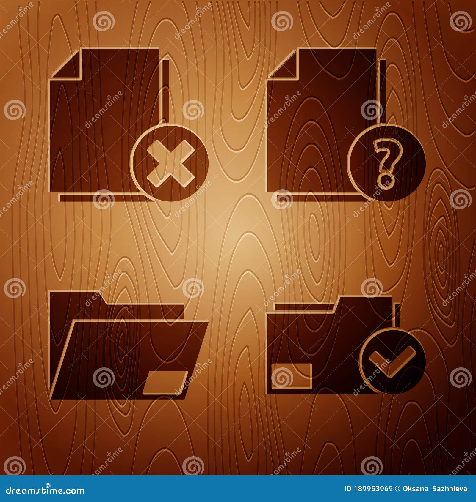 Set Document Folder and Check Mark, Delete File Document, Document ... Set Document Folder and Check Mark, Delete File Document, Document ...