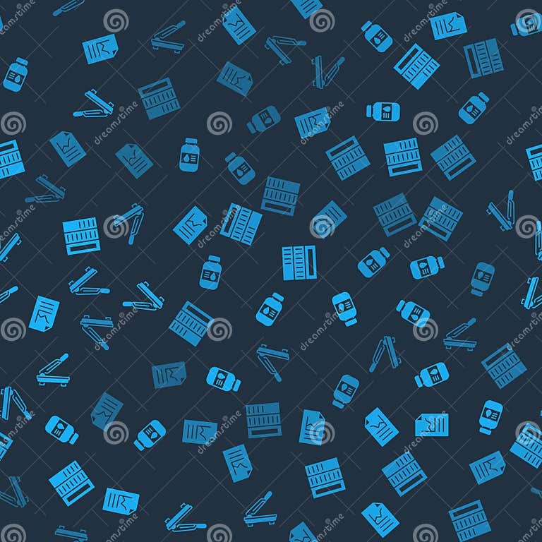 Set Document with Graph Chart, Printer Ink Bottle, Brochure and Paper ...