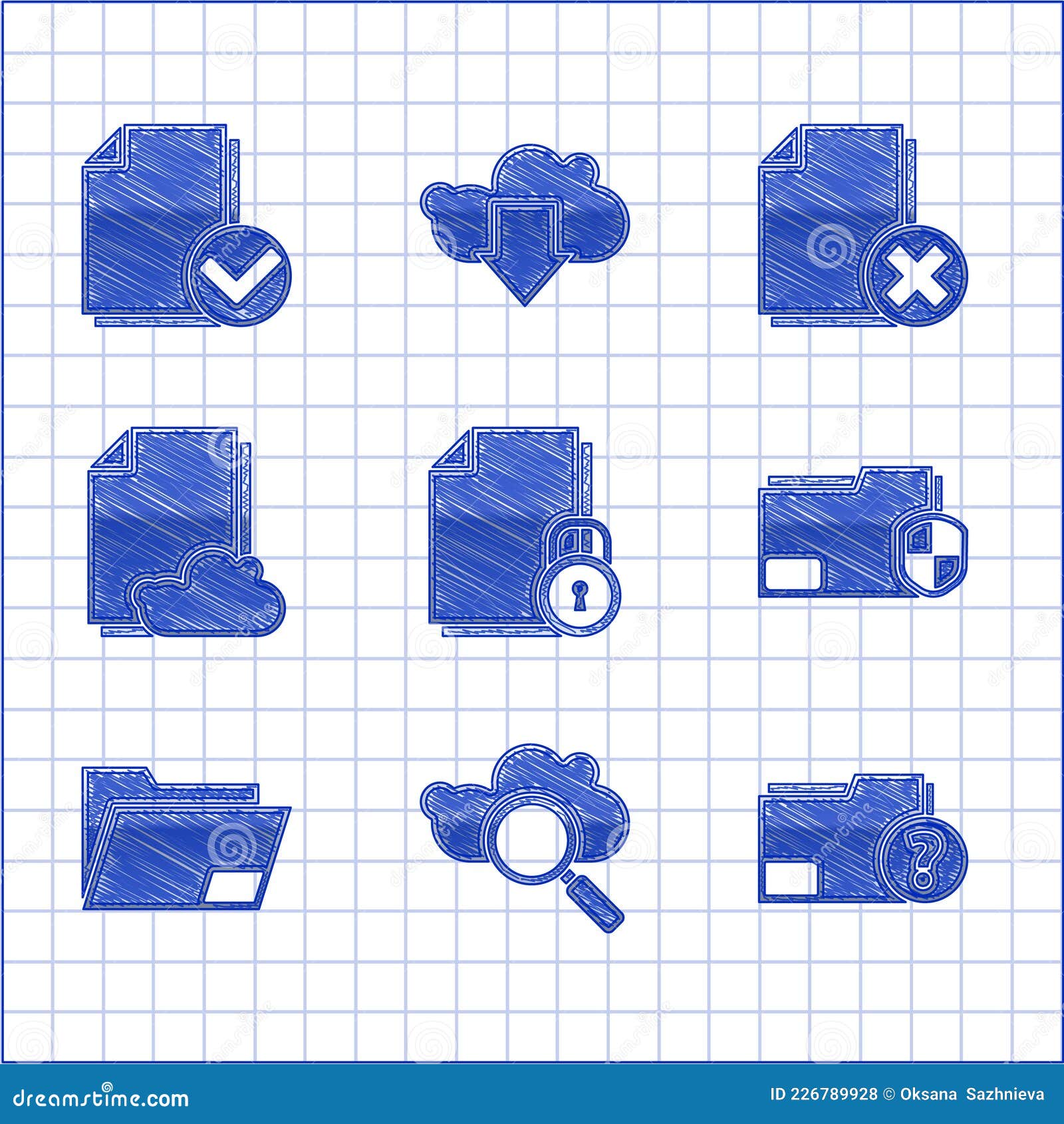 Set Document and Lock, Search Cloud Computing, Unknown Document Folder ... Set Document and Lock, Search Cloud Computing, Unknown Document Folder ...