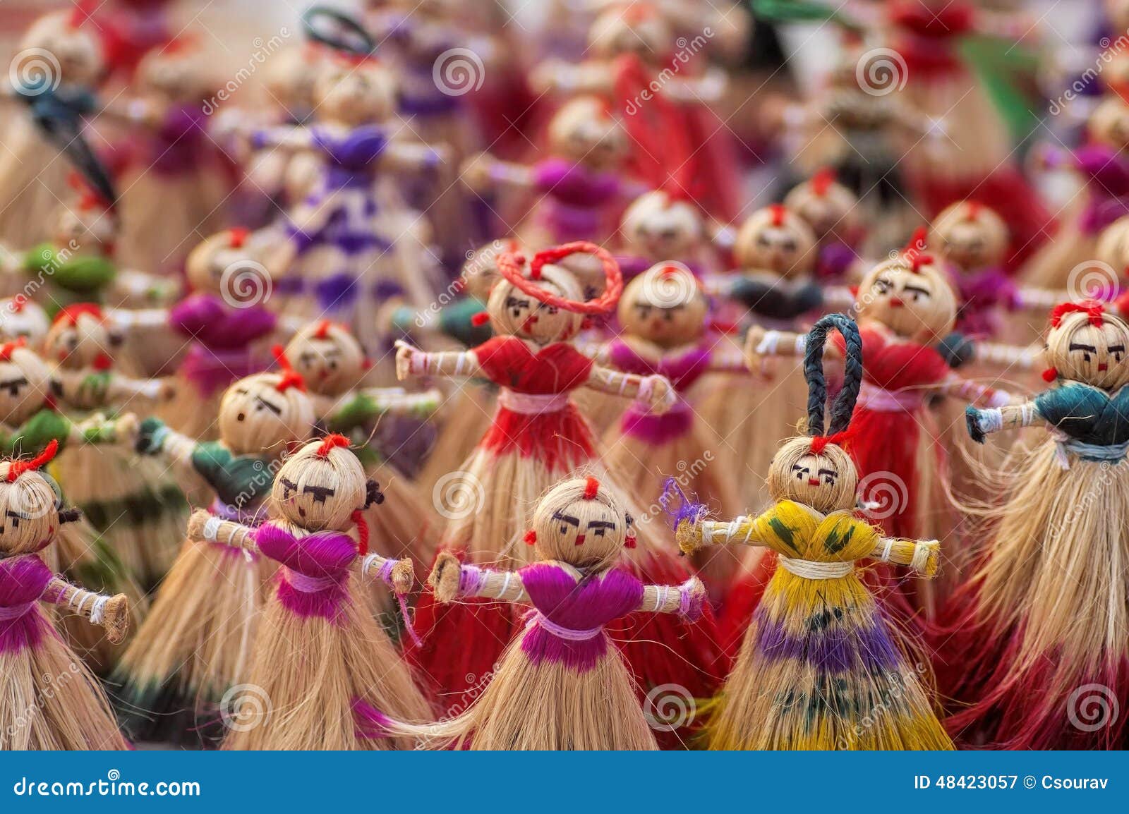 Set of dolls stock image. Image of asia, collection, folklore - 48423057