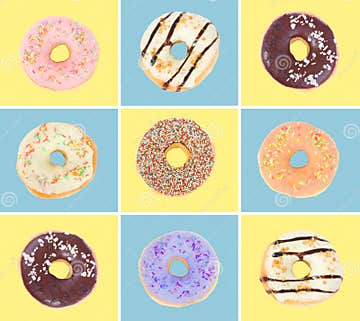 Set of donuts stock illustration. Illustration of icing - 94269724