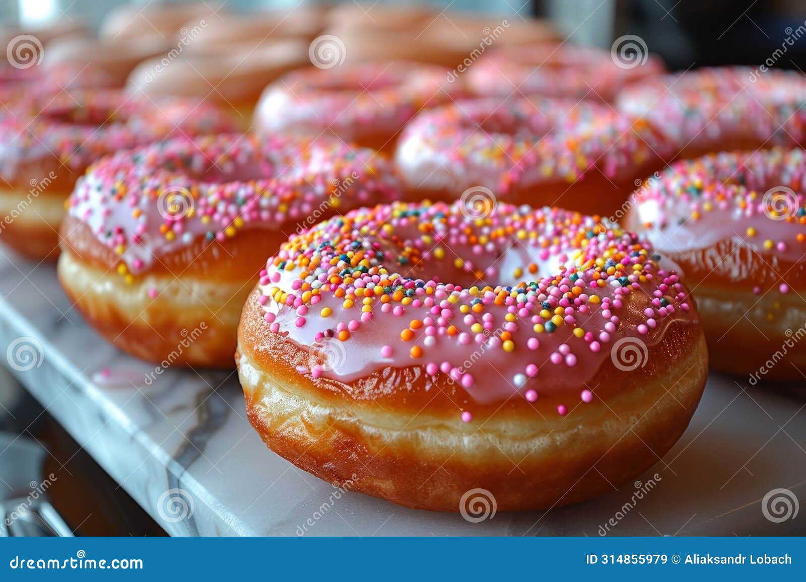 A Set of Donuts on the Shelf . National Donut Day Stock Image - Image ...
