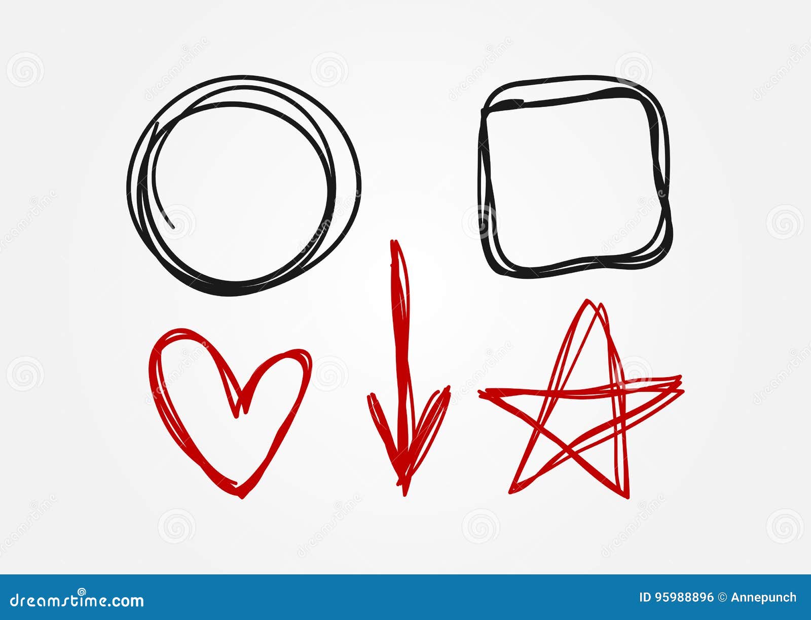 Circle, Square, Triangle Icon In 4 Version - Basic Shapes Icon, Vector ...