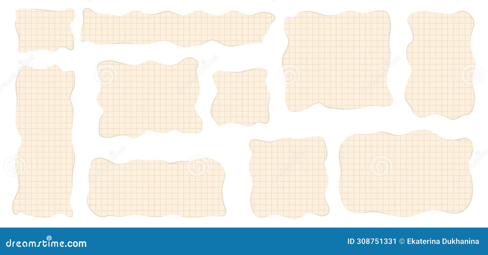 Set of Doodle Frame Textbox in Hand Drawn Style. Geometric Abstact ...