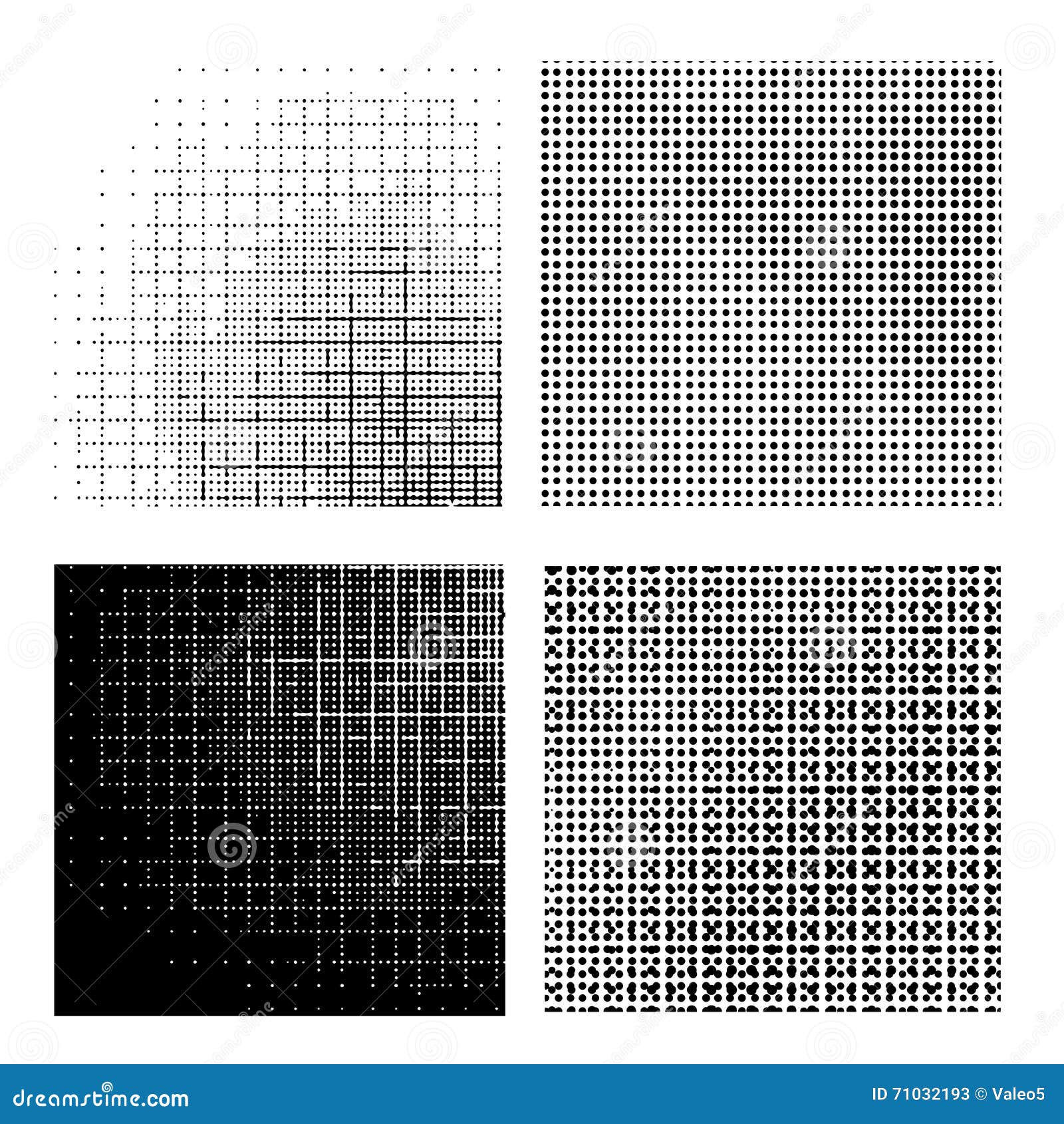 Set of Dotted Textures. stock vector. Illustration of intricate - 71032193