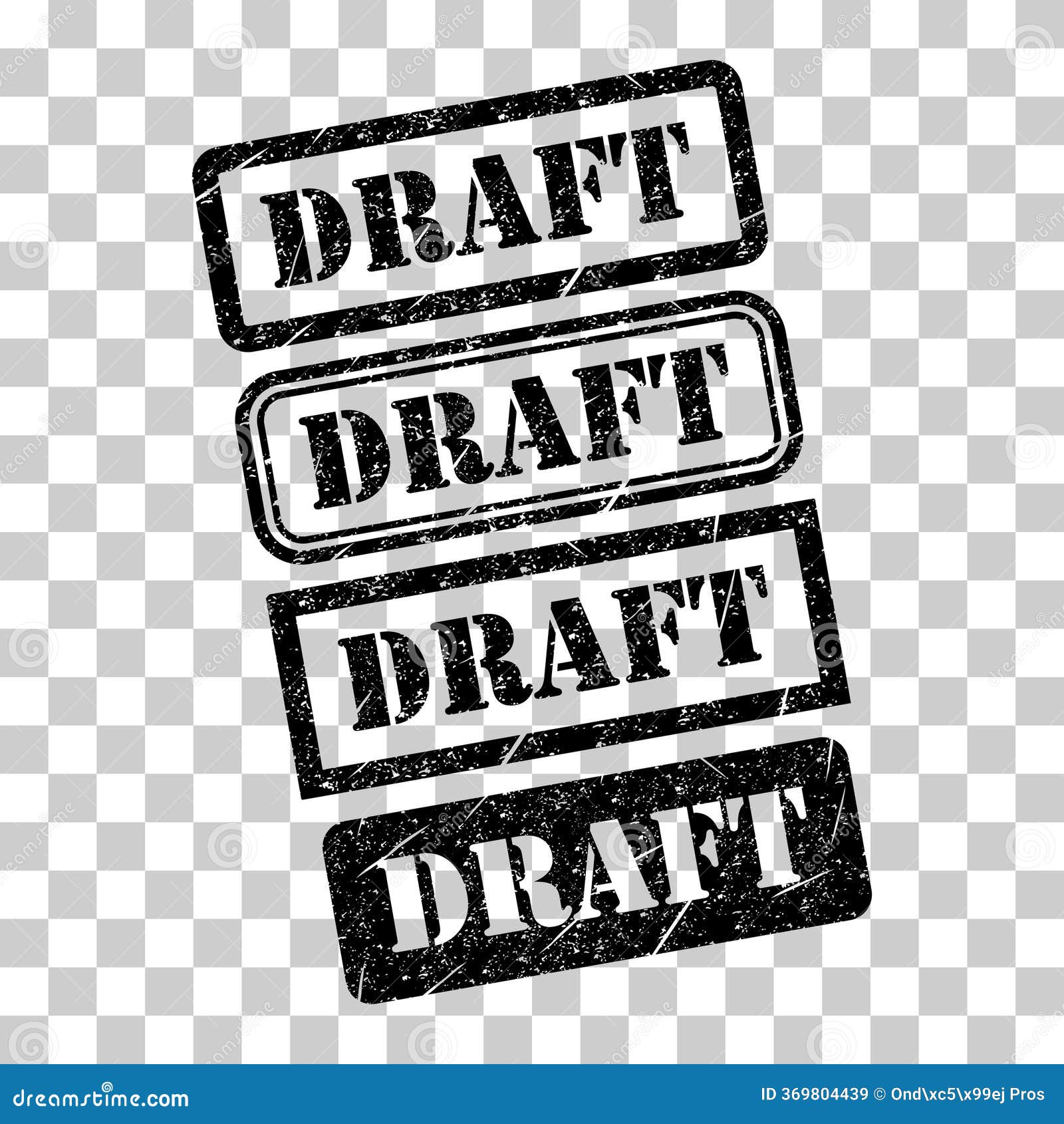 Draft Stamp Symbol, Label Sticker Sign Button, Text Banner Vector ...