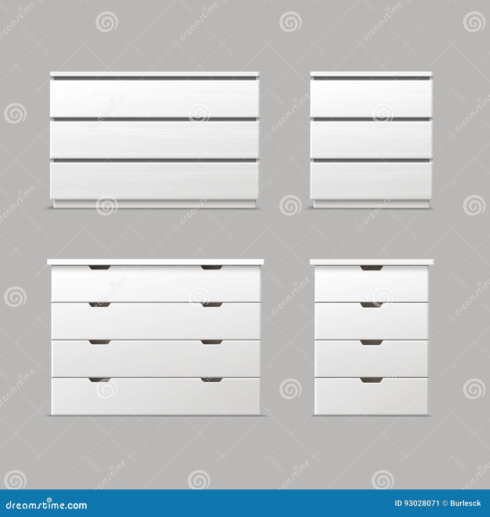 White Drawers Stock Illustrations – 5,981 White Drawers Stock ...