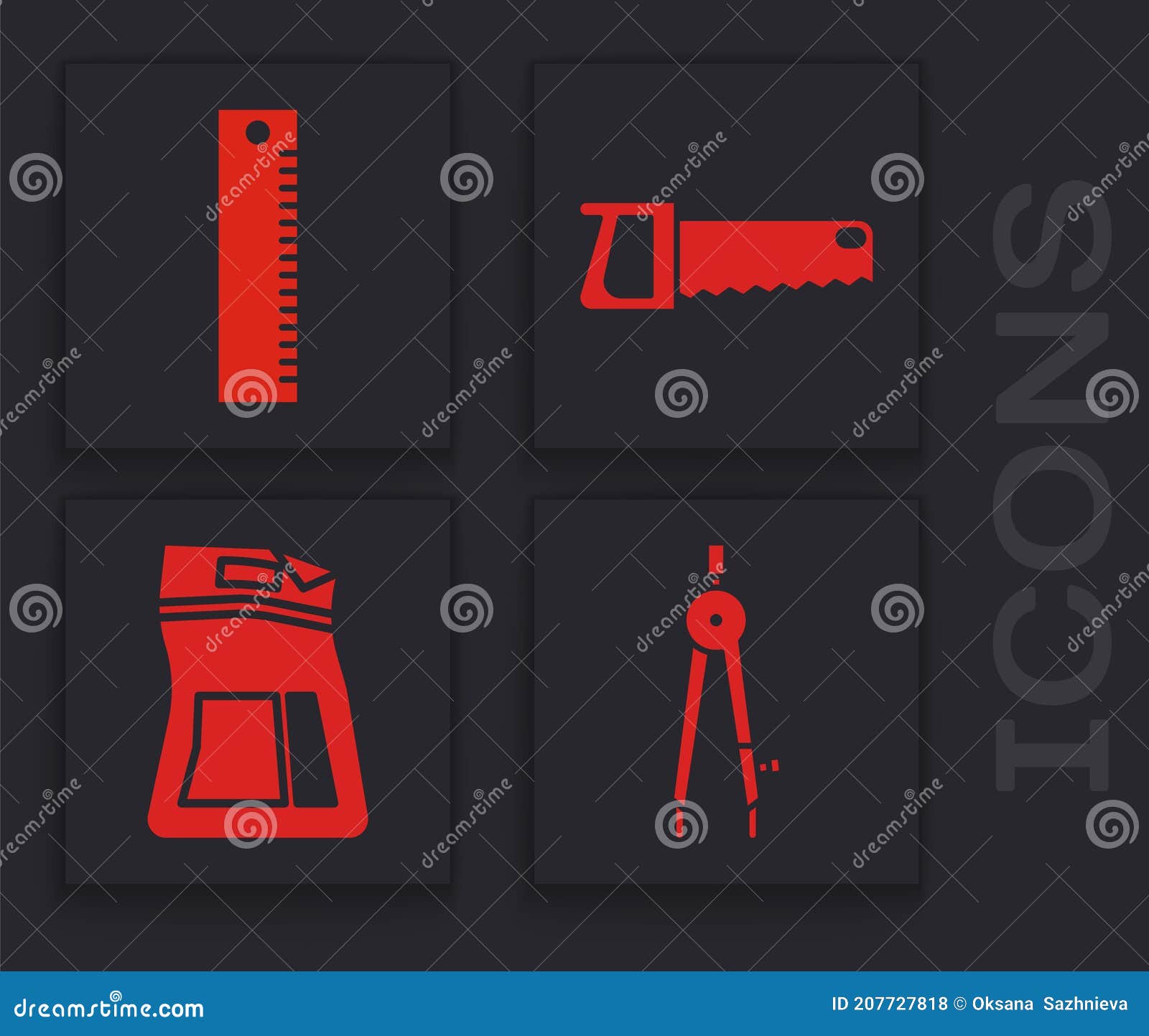 Compass And Ruler For Mathematics Icon Vector Sign And Symbol Isolated ...