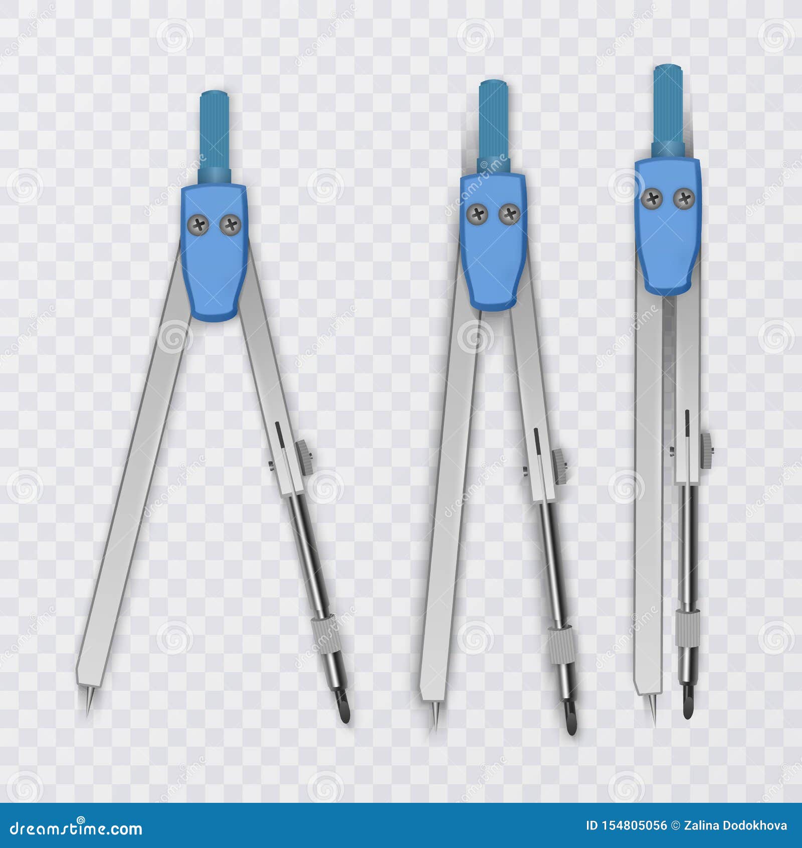 Set of Drawing Compasses for Draftsmanship, Geometric Measuring Tool ...