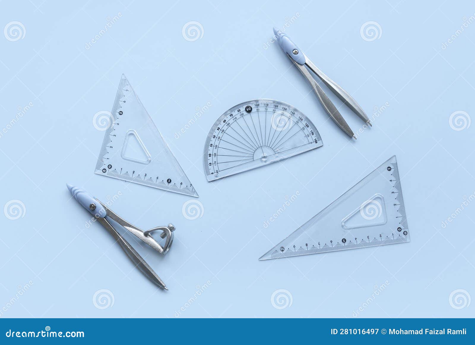 Set of Drawing Tools. Ruler in Different Shape Stock Image - Image of ...