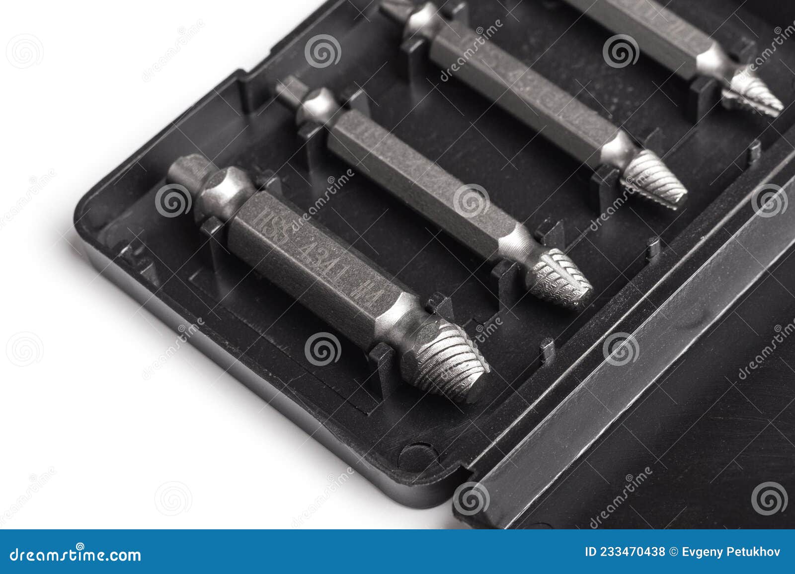Set of Drill Extractor for Unscrewing Damaged Screws. Stock Photo ...