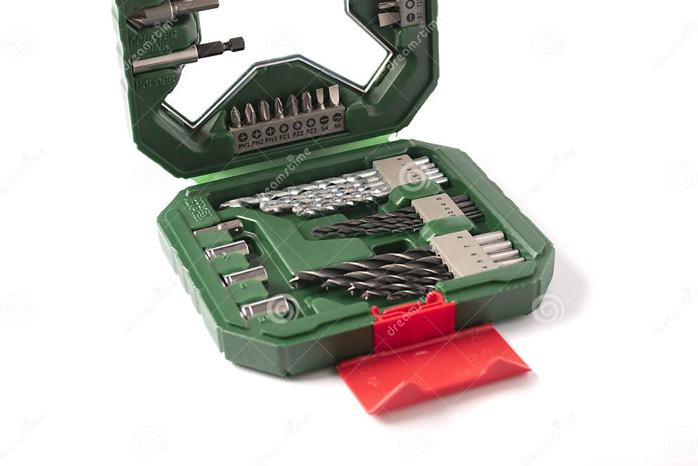 A Set of Bits of Different Sizes and Shapes Stock Image - Image of ...