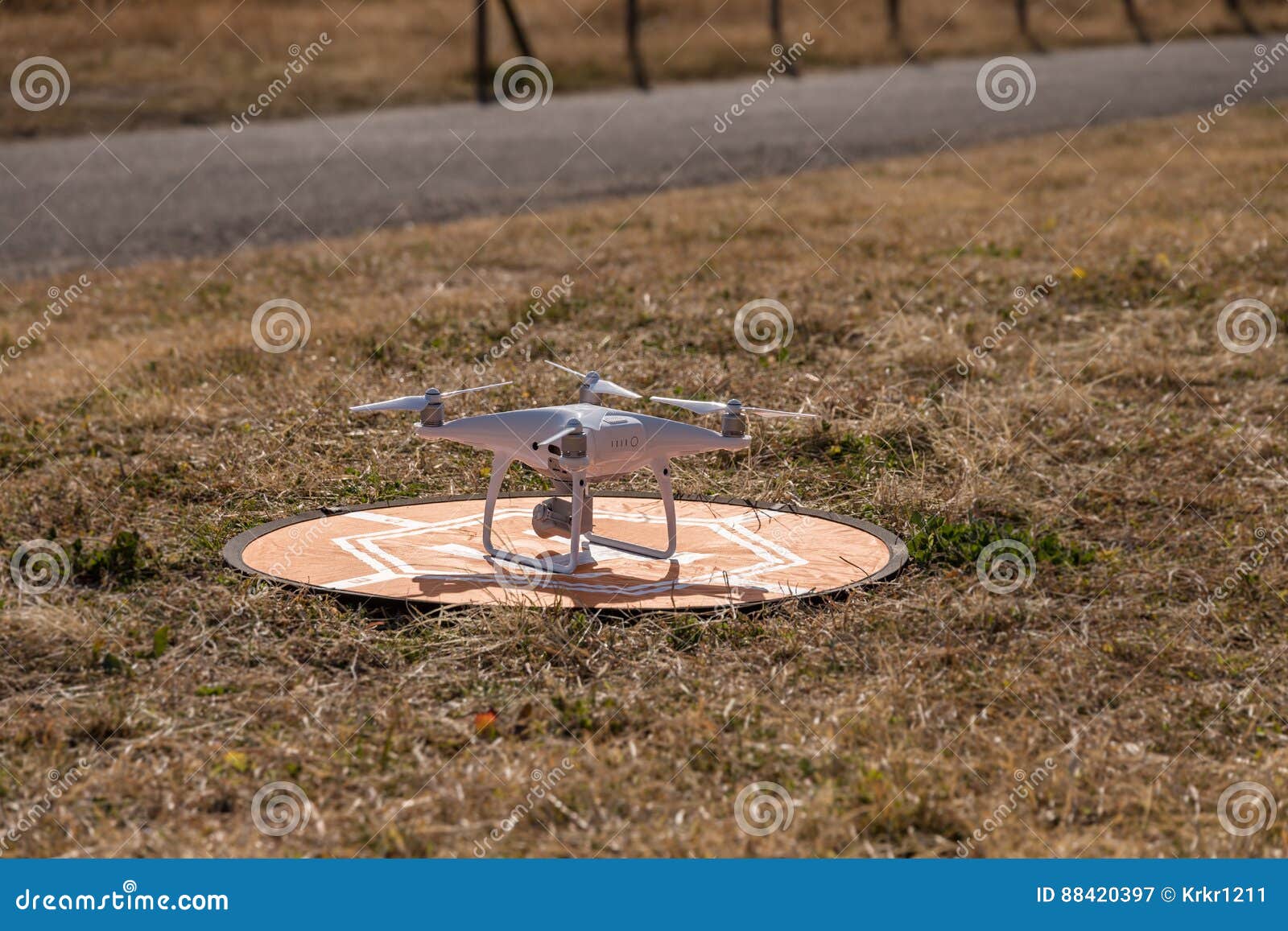 Set drone in the field stock image. Image of nature, phantom - 88420397
