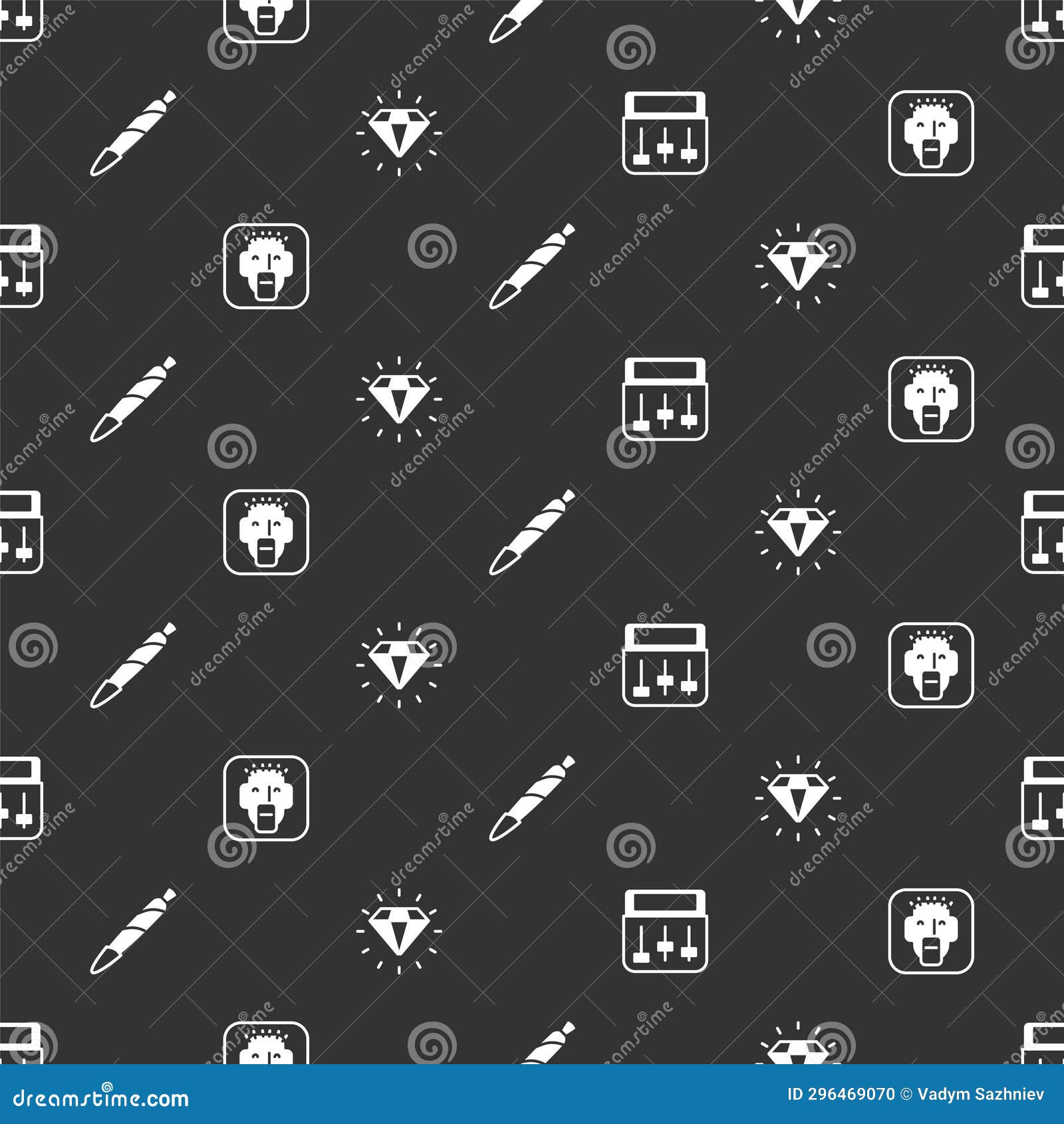 Set Drum Machine Music, Rapper, Marijuana Joint, Spliff and Diamond on ...