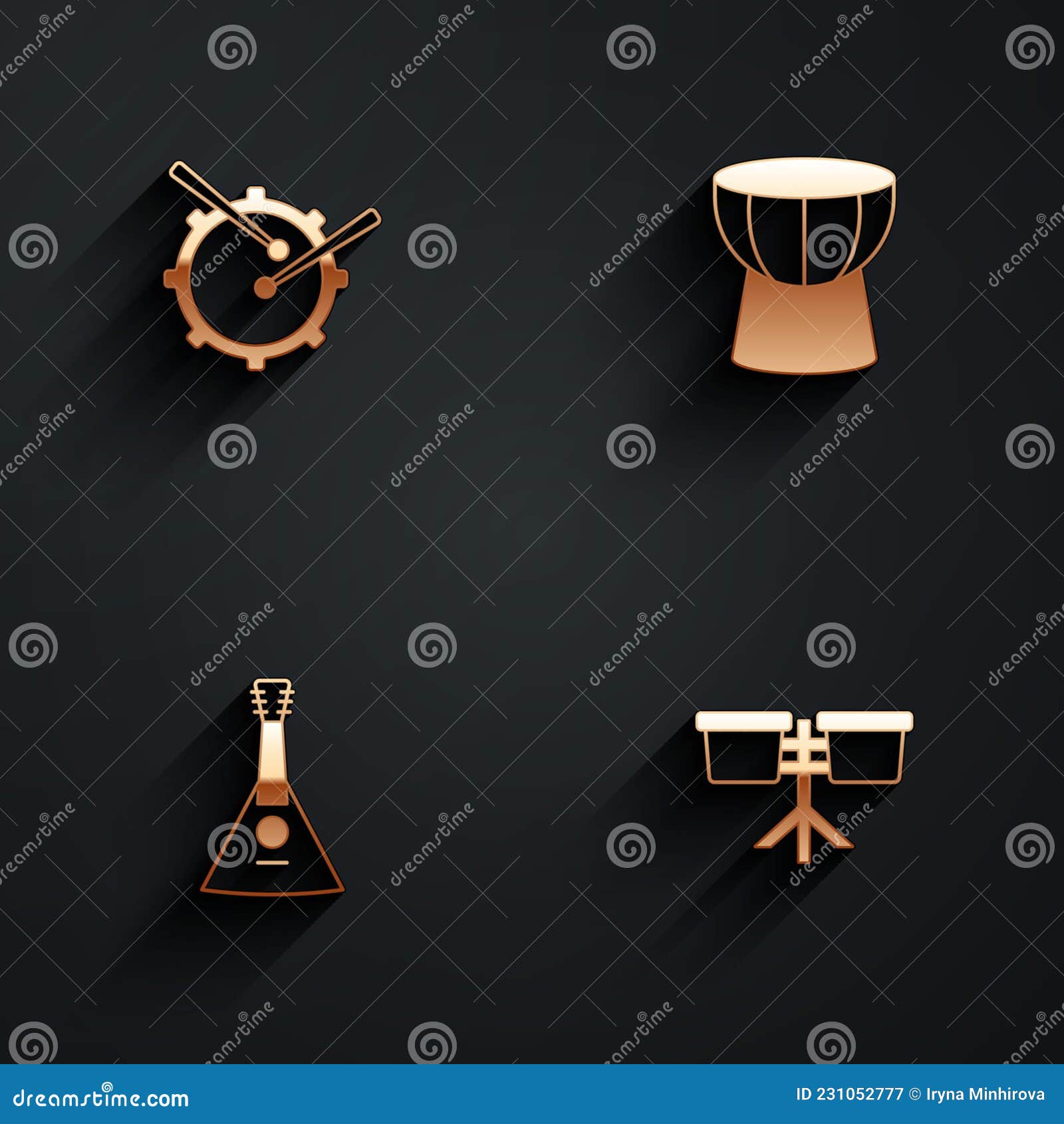 Bongo Icon. Trendy Bongo Logo Concept On White Background From M Vector ...