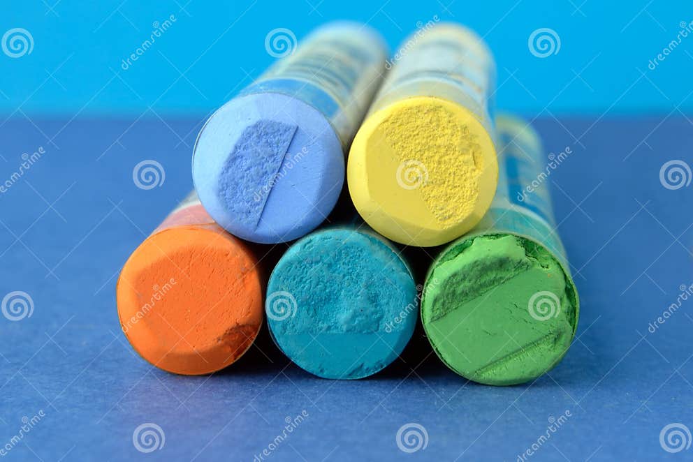 Set of dry pastels stock image. Image of artwork, sight - 123348021