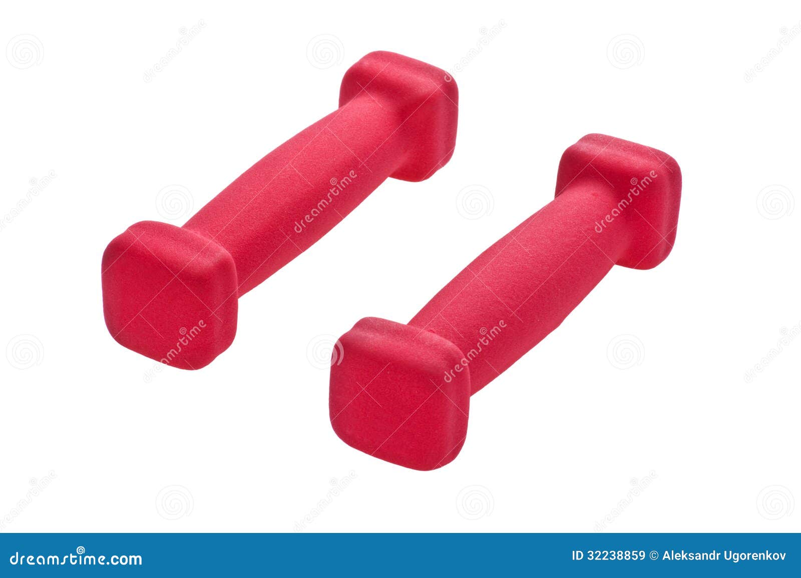 Set of dumbbells stock image. Image of healthy, touching - 32238859