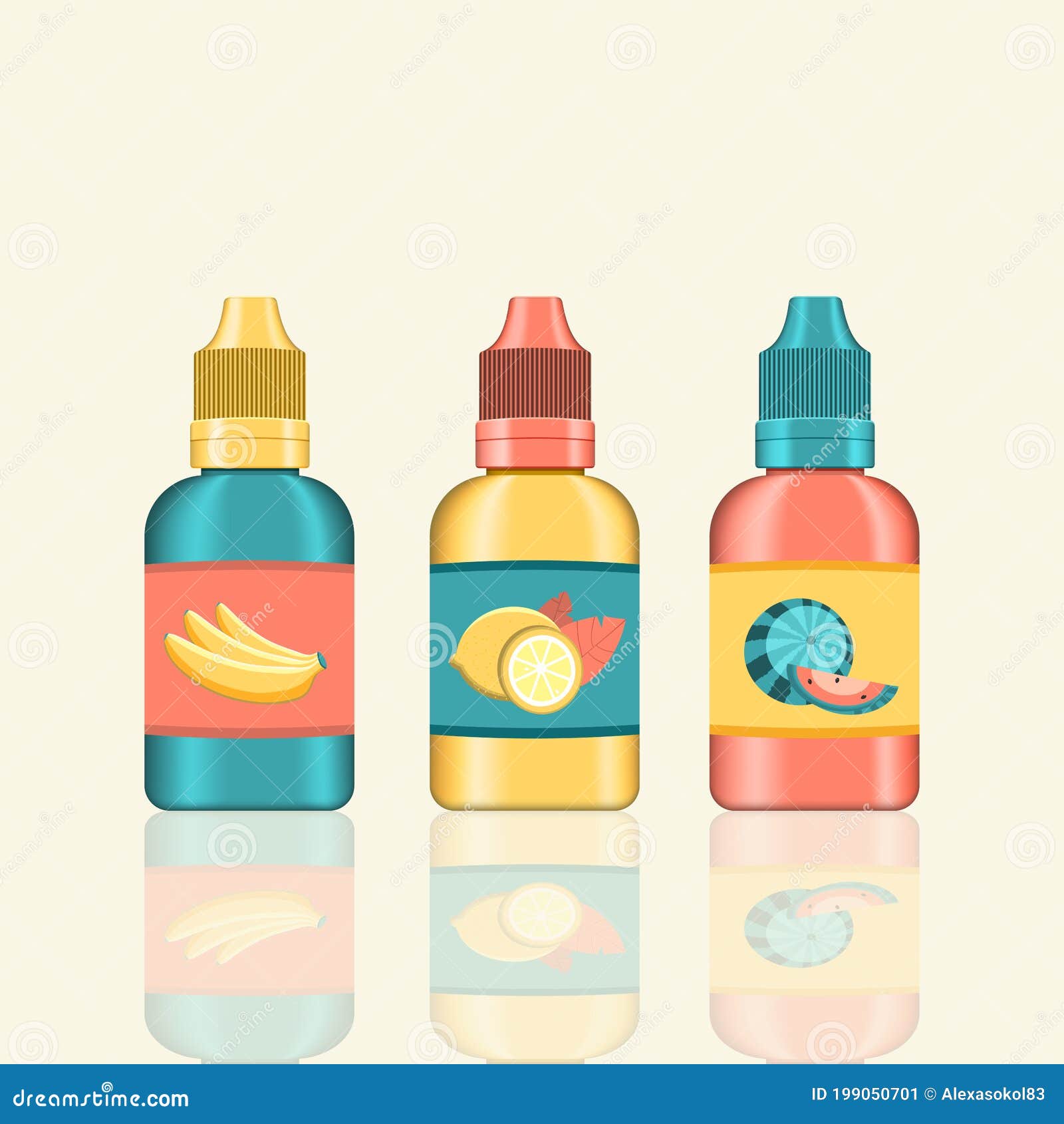 Set of E-liquid for Vaping. Flavored E Liquid for Electronic Cigarette ...