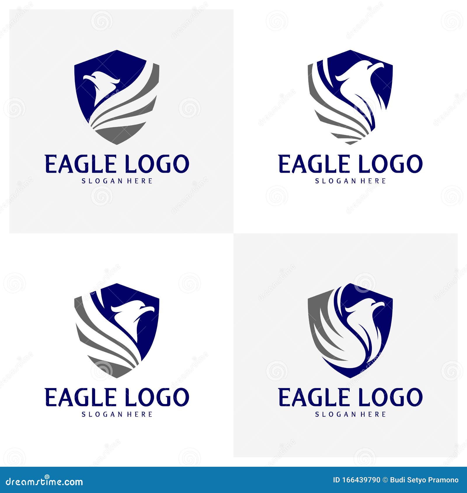 Set of Eagle Logo Design Vector, Phoenix Logo Concept, Simple Eagle ...